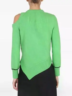 Alexander McQueen Bare Shoulders Asymmetric Knitwear