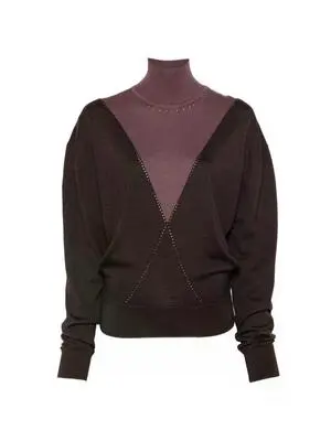 Rabanne Colour-block High-neck Sweater