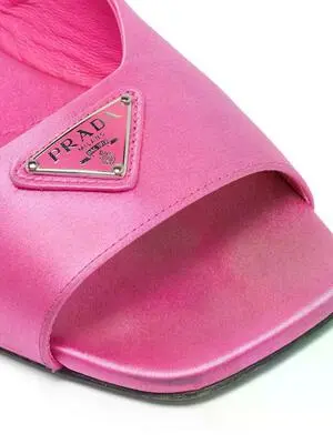 Prada Triangle-logo Flat Sandals