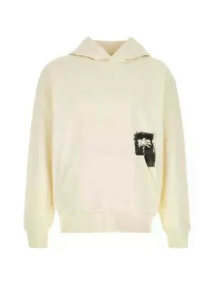 Palm Angels Palm Tree-print Hoodie - Neutrals
