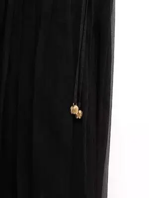 Chloé Ruffled Tiered Maxi Trousers - Black