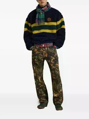 Polo Ralph Lauren Roll-neck Striped Fleece Sweater