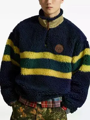 Polo Ralph Lauren Roll-neck Striped Fleece Sweater