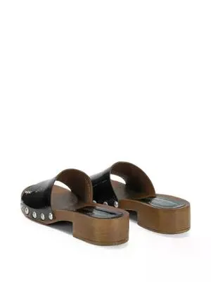 SUMMERY COPENHAGEN Studded Leather Heeled Sandals