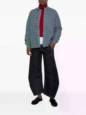 Kenzo Gram Quilted Logo-plaque Jacket