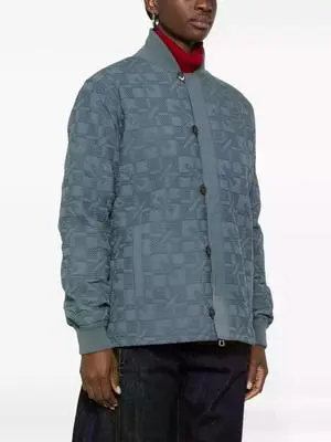 Kenzo Gram Quilted Logo-plaque Jacket