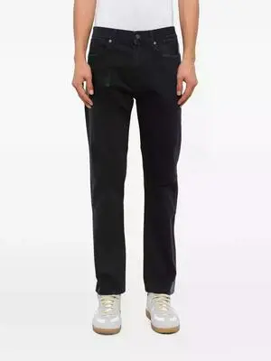 Alexander McQueen Taped Slim-fit Jeans - Black