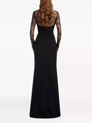 Elie Saab Lace-panelled Maxi Dress
