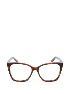 Karl Lagerfeld Tortoiseshell-effect Cat-eye Glasses - Brown