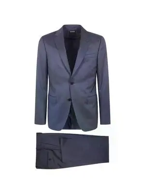 Zegna Notched-lapel Single-breasted Suit - Grey