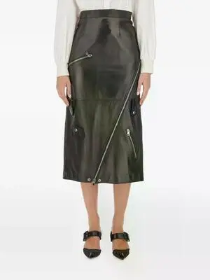 Alexander McQueen Zip Midi Skirt