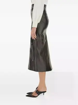 Alexander McQueen Zip Midi Skirt