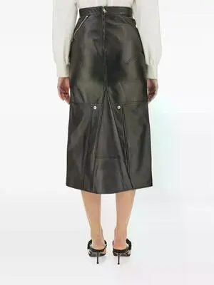 Alexander McQueen Zip Midi Skirt
