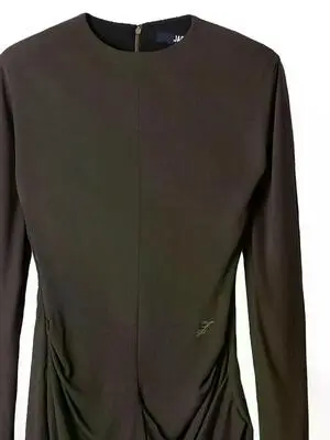 Jacquemus Draped Long-sleeve Mini Dress