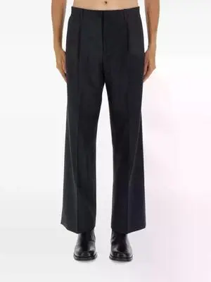 SUNFLOWER Wide-leg Pleated Trousers - Grey
