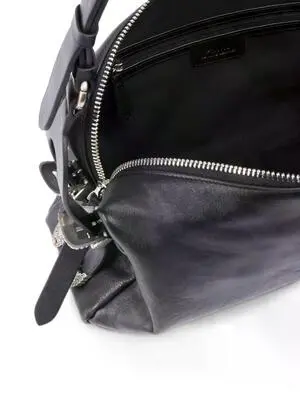 Pinko Keeper Bag Medium Shoulder Bag In New Biker Leather