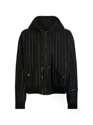 Dolce & Gabbana Padded Pinstripe Bomber Jacket