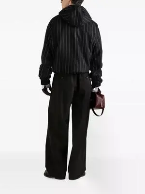 Dolce & Gabbana Padded Pinstripe Bomber Jacket