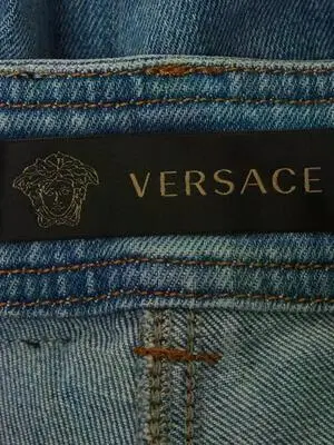 Versace Two-tone High-waisted Jeans