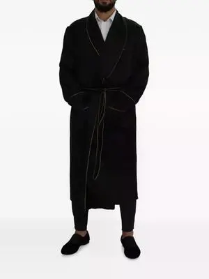 Dolce & Gabbana Piped Silk Robe