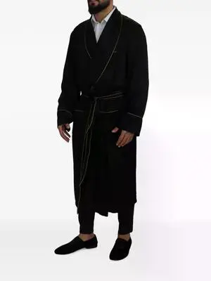 Dolce & Gabbana Piped Silk Robe