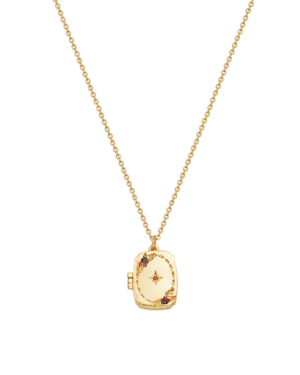 FABLE ENGLAND Orla Hedgerow Locket Necklace