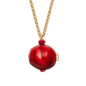FABLE ENGLAND Pomegranante Locket Necklace - Gold