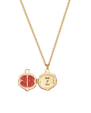 FABLE ENGLAND Pomegranante Locket Necklace