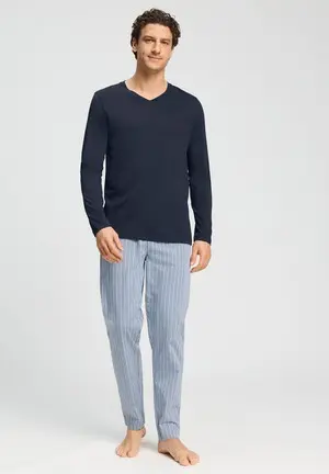 Hanro Night & Day Cotton And Tencel V-neck Top