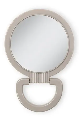 ZADRO Dual-sided Hanging Handheld Mirror In Soft-touch Soft Gray