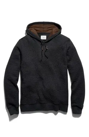 Billy Reid Box Quilt Hoodie - Black