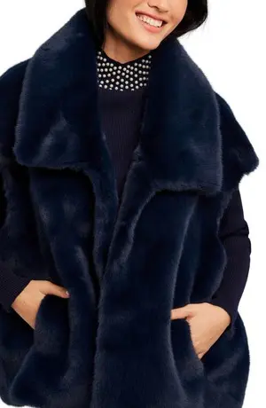 Karen Kane Faux Fur Vest