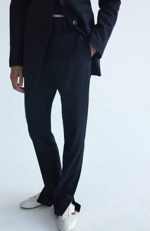 Mango Pinstripe Suit Trousers