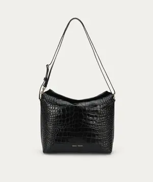 DEADLY PONIES Piper Bag - Black Croc