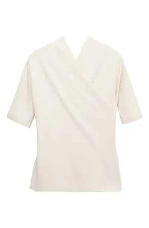 Mango Fitted Wrap Effect Top