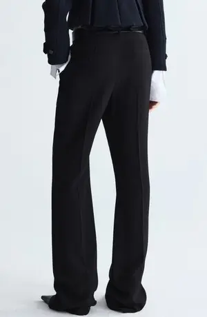 Mango Wool Straight Leg Suit Trousers