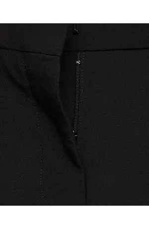 Mango Hem Slit Wool Blend Trousers