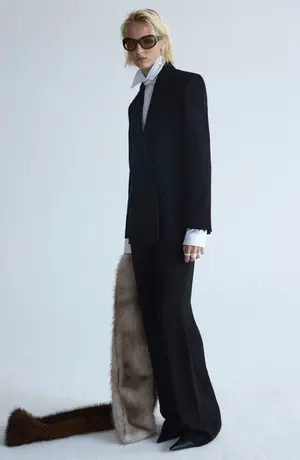 Mango Straight Suit Trousers