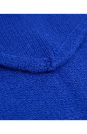 Mango Wool & Cashmere Blend Triangular Scarf - Blue