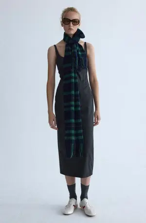 Mango Decorative Seam Midi Dress