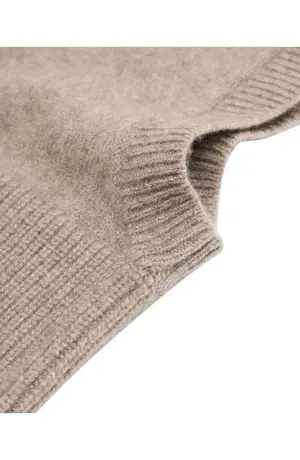 Mango Wool And Cashmere Blend Balaclava - Sand