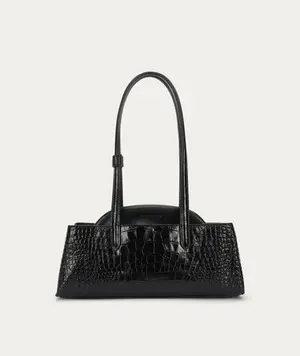 DEADLY PONIES Mini Vault Tote - Black Croc