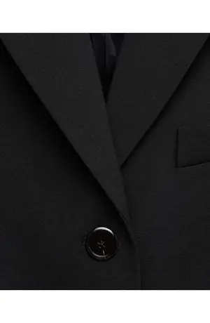 Mango Fitted Wool Blend Jacket