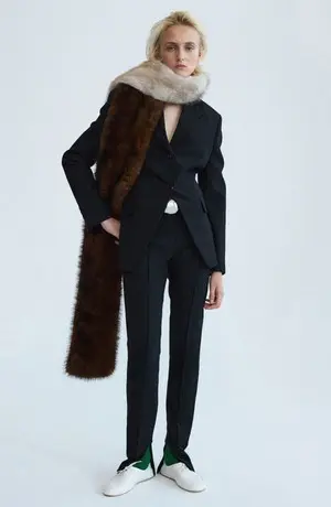 Mango Fitted Wool Blend Jacket
