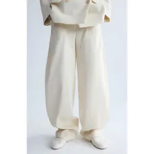 Mango Mid Rise Balloon Pants - Ecru
