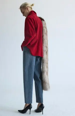 Mango Balloon High Waist Ankle Tapered Jeans