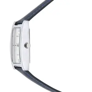 PEUGEOT Everyday Rectangular Glossy Leather Watch- 35x18mm