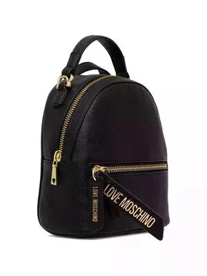 Moschino Logo-tag Pebbled Backpack