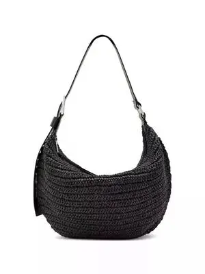 ALLSAINTS Luna Woven Leather Shoulder Bag