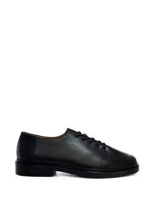 JACQUES SOLOVIÈRE PARIS Edouard Front-pleat Leather Derby Shoes